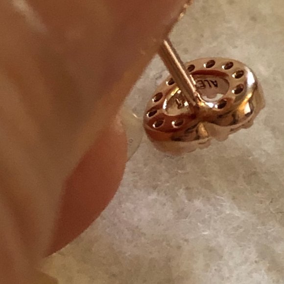 Pandora | Jewelry | Genuine Pandora Rose Open Heart Stud Earrings ...